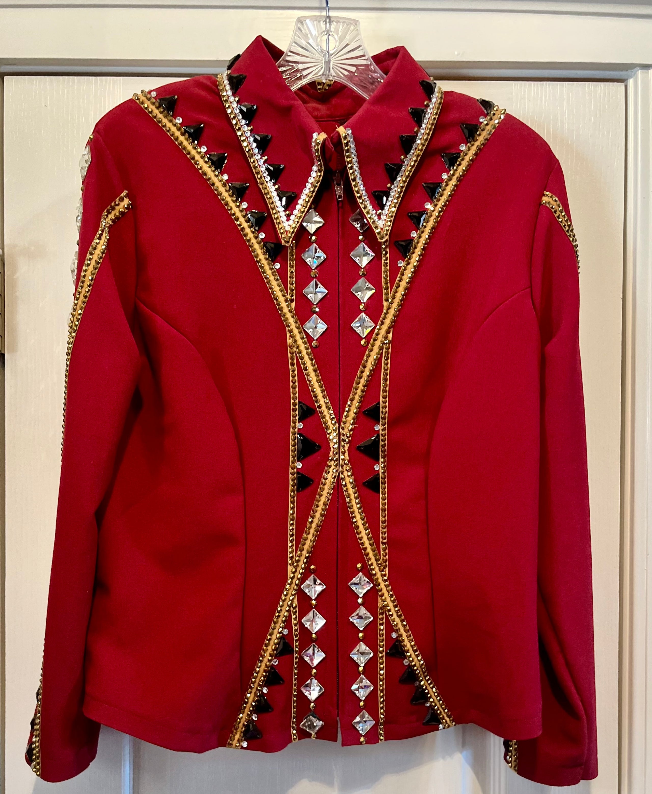 Maroon, Gold, & Black Full Adult Medium Showmanship Outfit | AB Designs ...