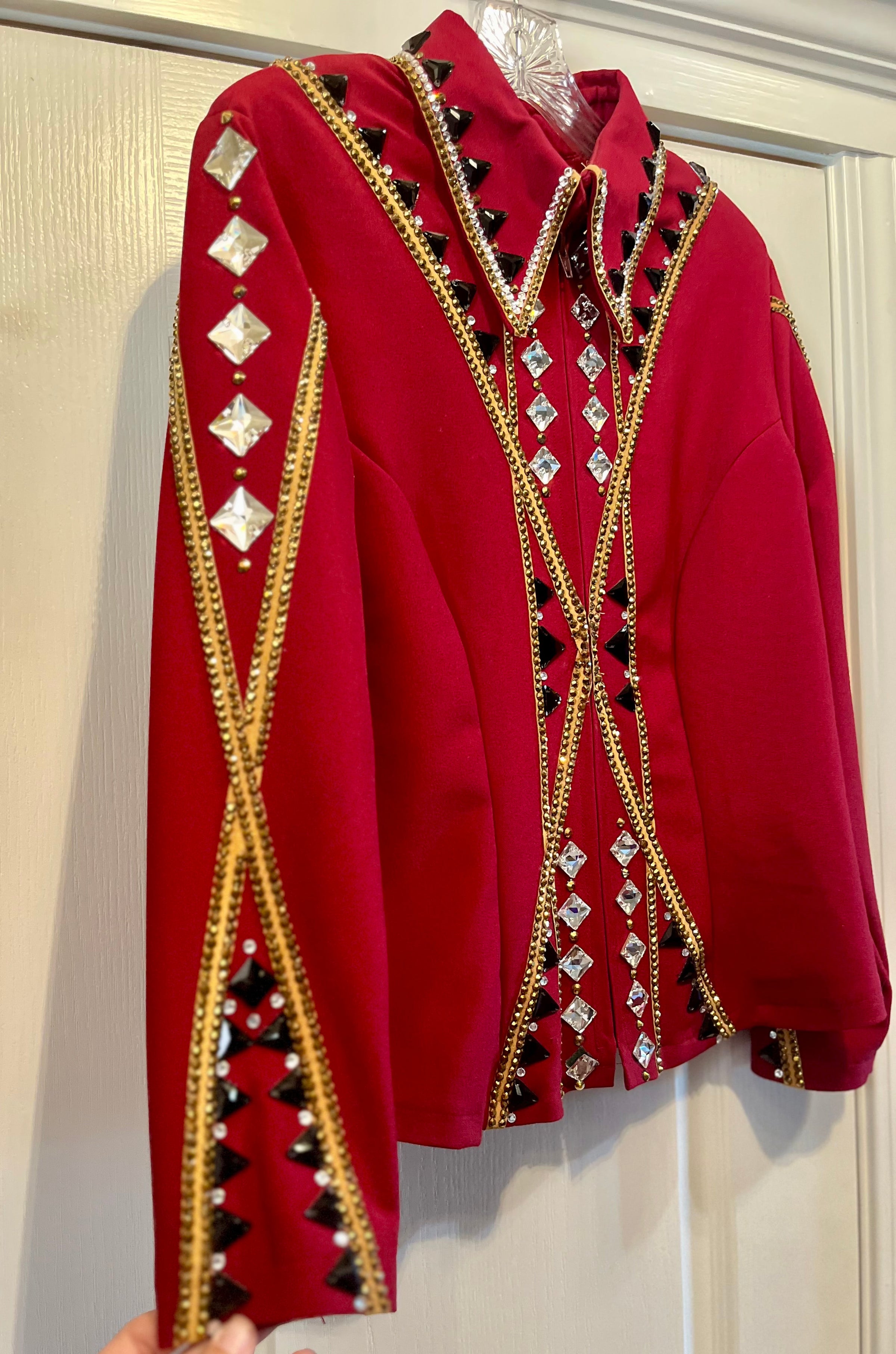 Maroon, Gold, & Black Full Adult Medium Showmanship Outfit | AB Designs ...